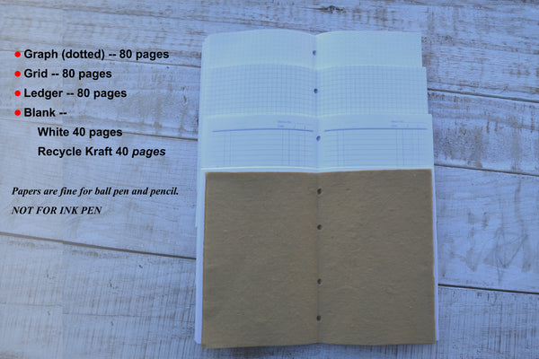 5x7 Brown Leather Journal, Hand-Marbled cover notebooks, Distressed Le ...